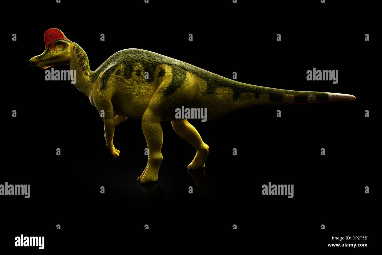 Hadrosaurus dinosaur, artwork Stock Photo - Alamy