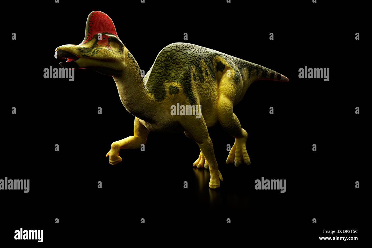Hadrosaurus dinosaur, artwork Stock Photo - Alamy