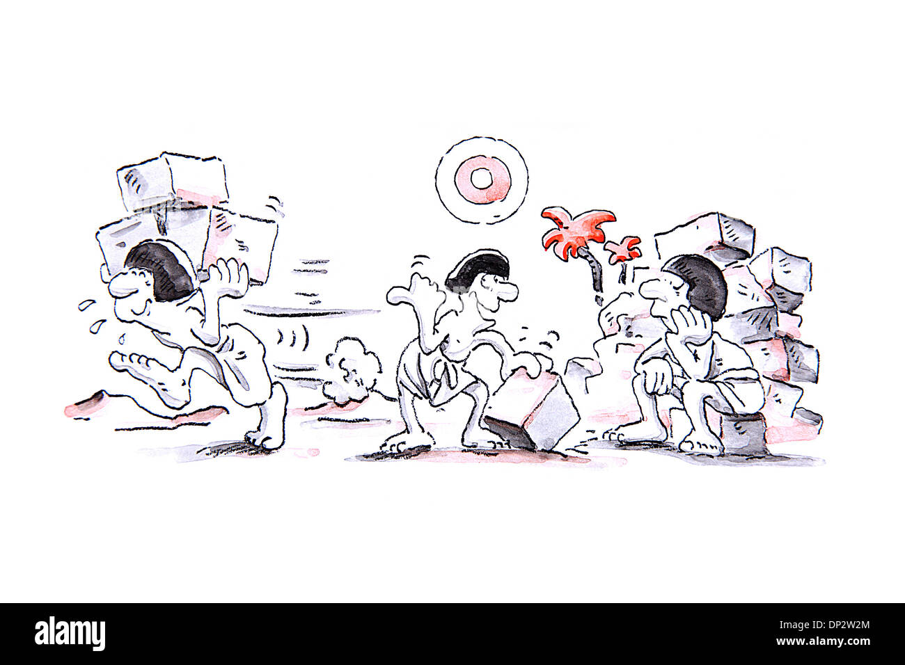 Work place cartoon hi-res stock photography and images - Alamy
