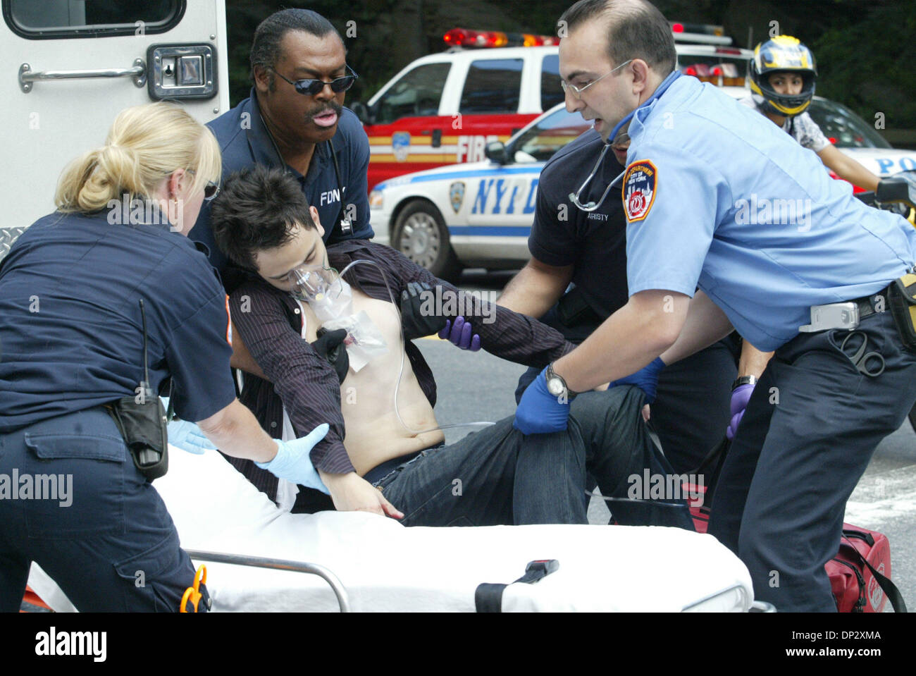 Jun 13, 2006; Manhattan, NY, USA; A tourist from Texas, Christopher ...