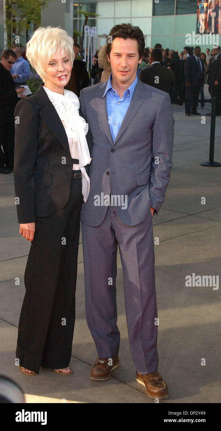 Jun 13, 2006; Los Angeles, CA, USA; Actor KEANU REEVES and mother ...