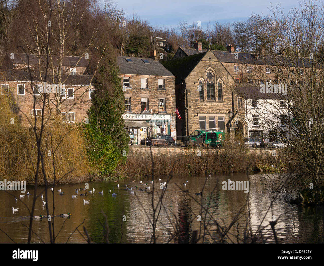 Cromford Dam, near Matlock, Derbyshire UK Stock Photo - Alamy