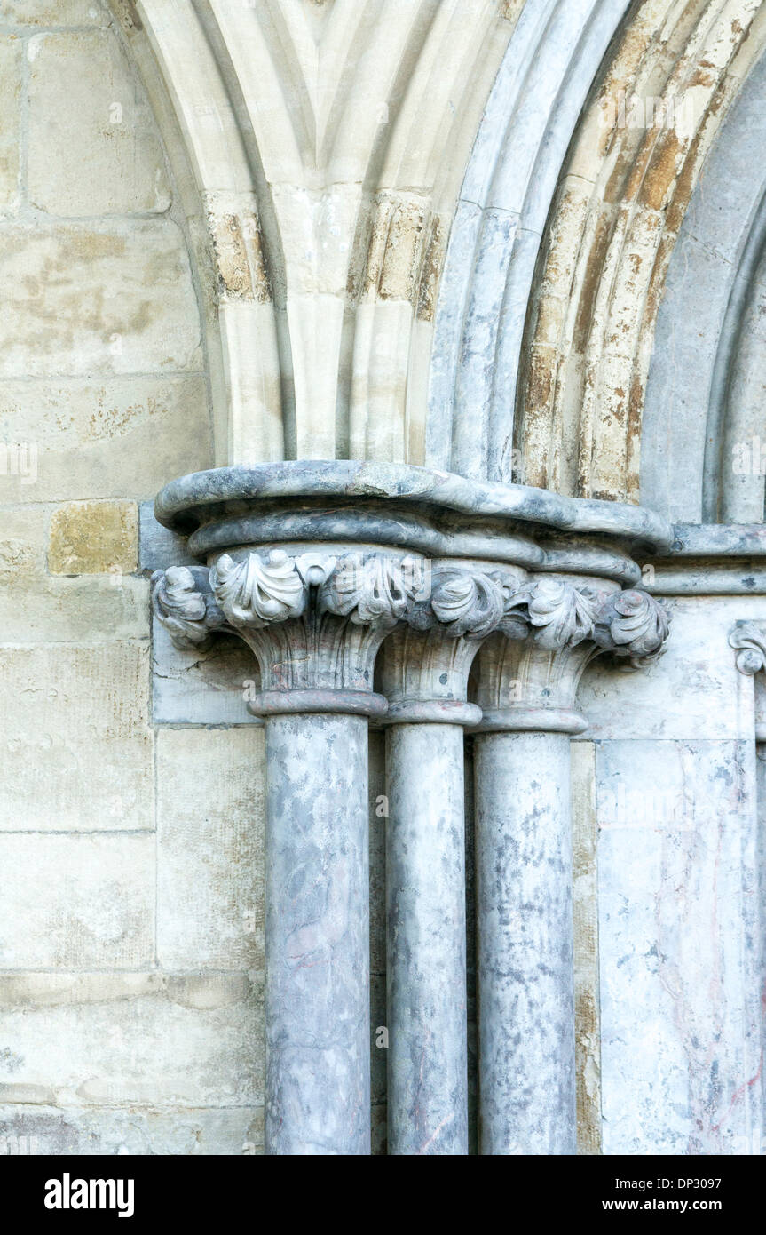 Carved marble stone pillars Stock Photo - Alamy