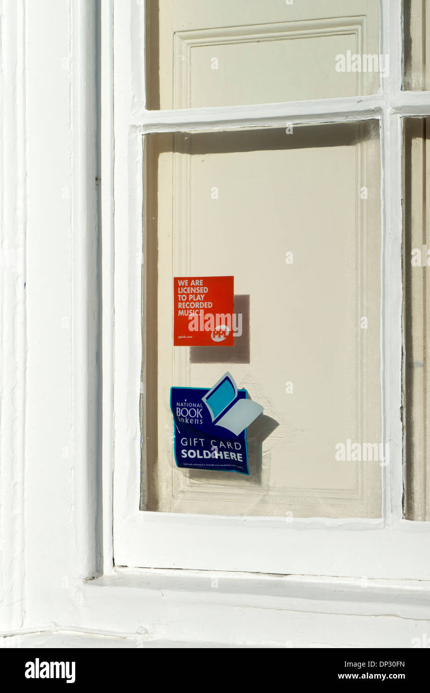 PPL Public Performance License sticker and National book tokens sticker ...