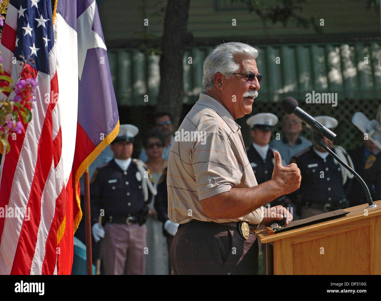 Jun 14, 2006; San Antonio, TX, USA; Sheriff Ralph Lopez talks about his ...