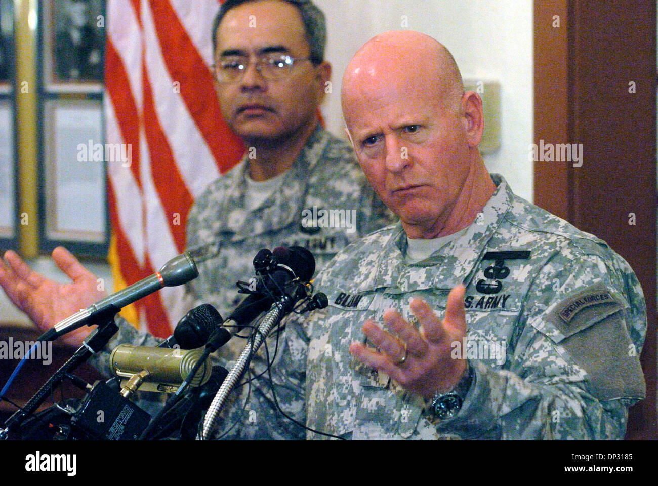 Jun 15, 2006; Austin, TX, USA; Lt. Gen. H Steven Blum, National Guard ...