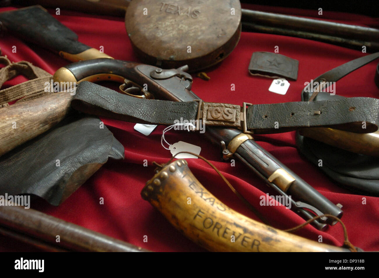 Jun 15, 2006; Fredericksberg, TX, USA; Texas Confederate items ...