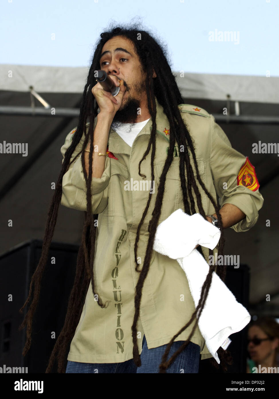 Jun 17, 2006; Manchester, TN, USA; Musician DAMIAN JR. GONG MARLEY who ...