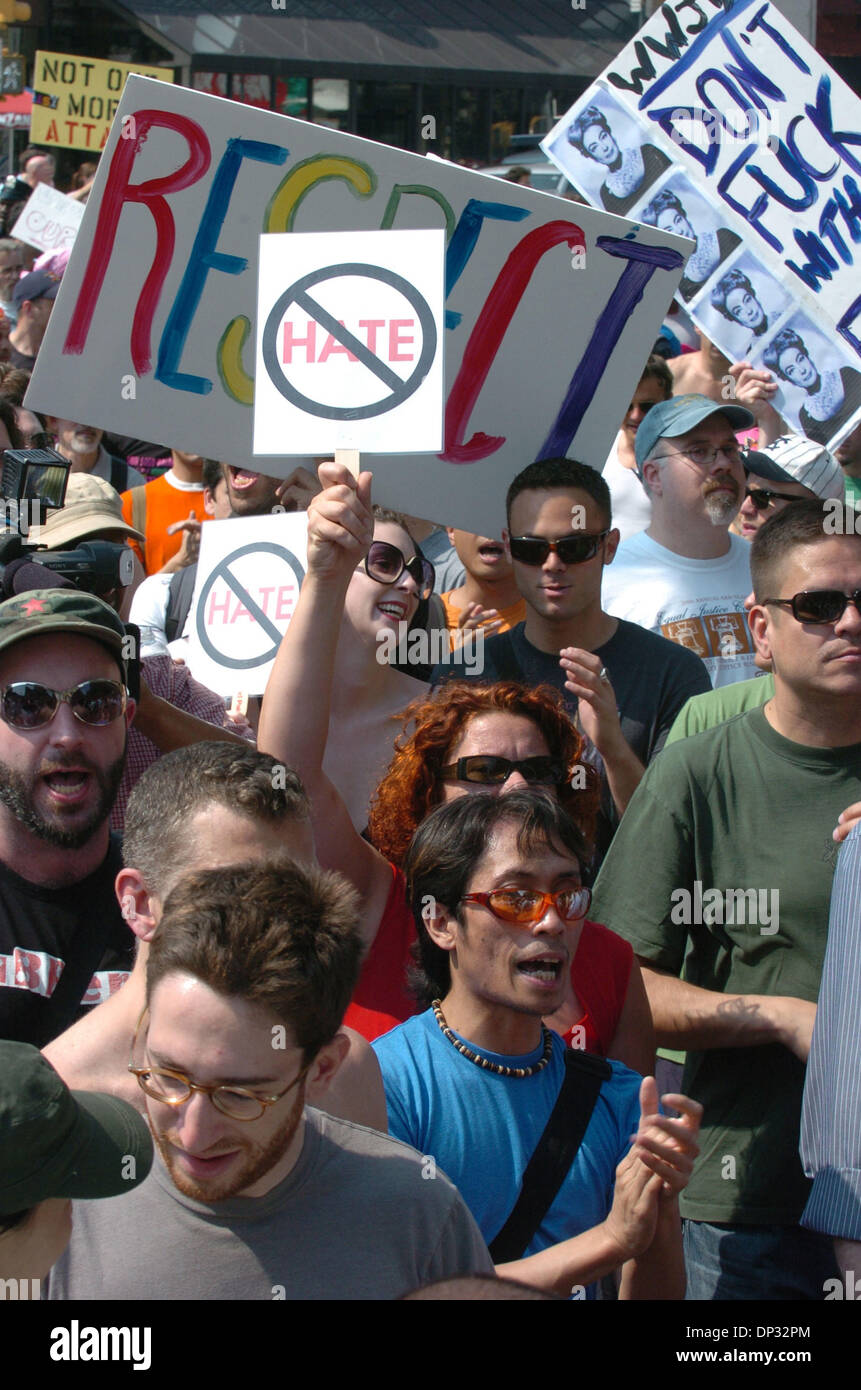Jun 17, 2006; Manhattan, New York, USA; Hundreds turn out for a rally ...