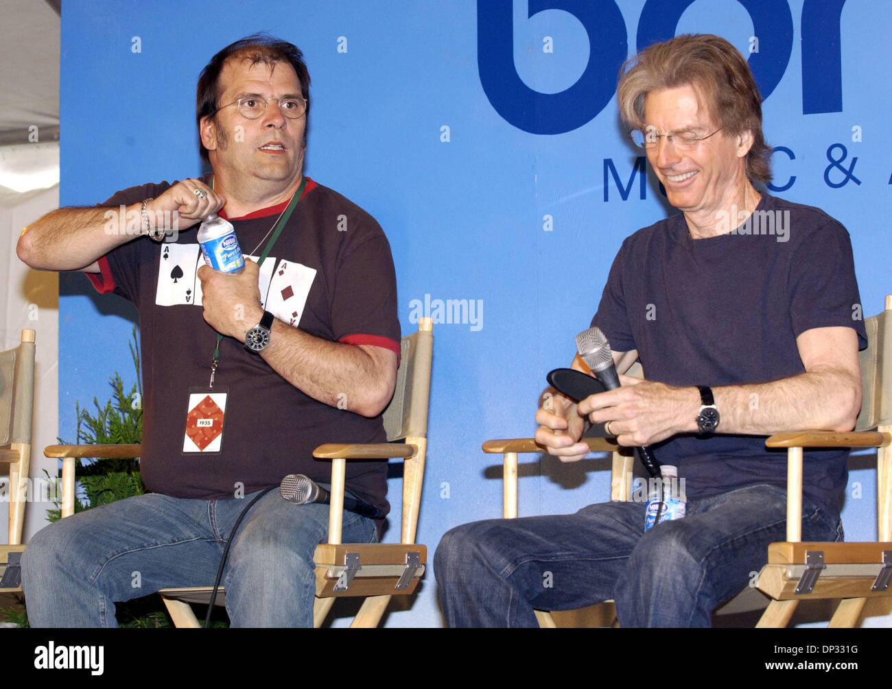 Jun 18, 2006; Manchester, TN, USA; (L-R) Musicians STEVE EARLE and Bass ...