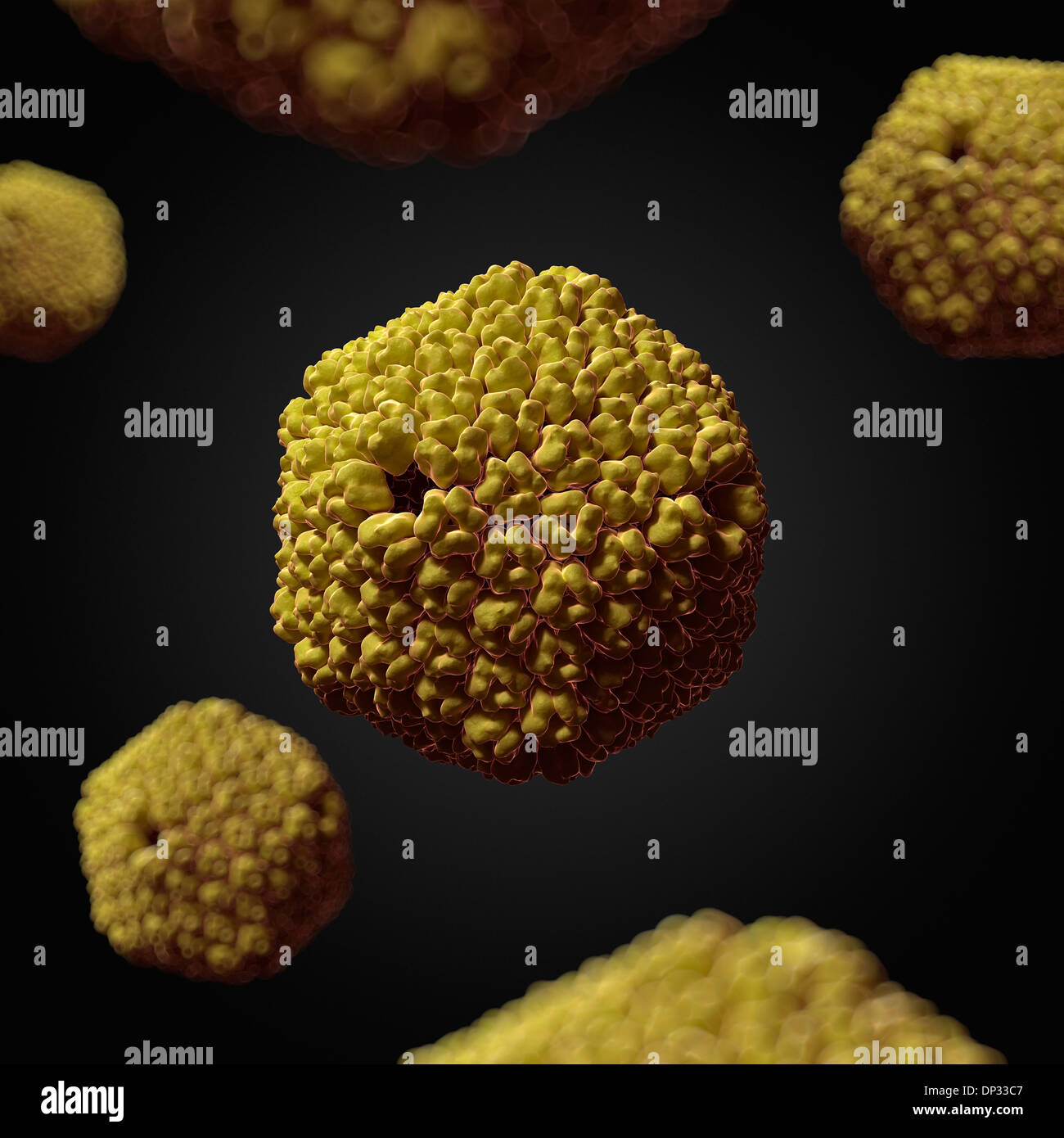 Virophage Sputnik, artwork Stock Photo - Alamy