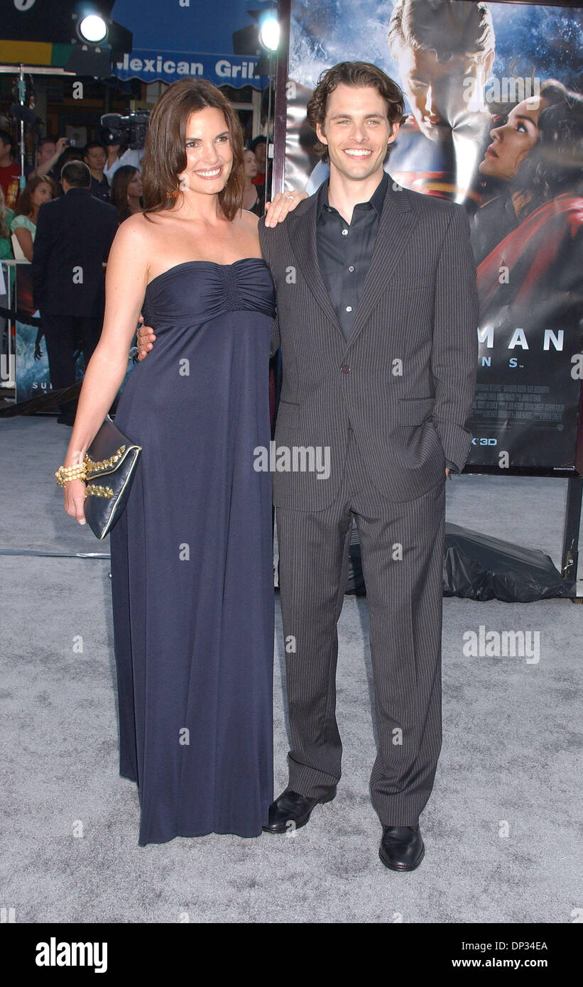 Jun 21, 2006; Los Angeles, CA, USA; Actor JAMES MARSDEN and guest at ...