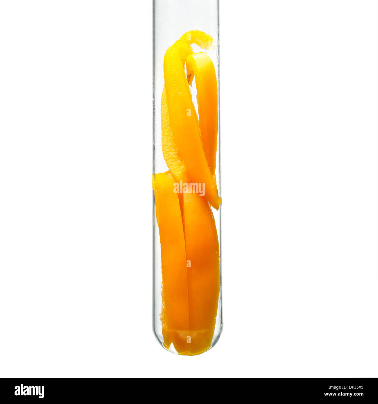Pepper slices in a test tube Stock Photo - Alamy