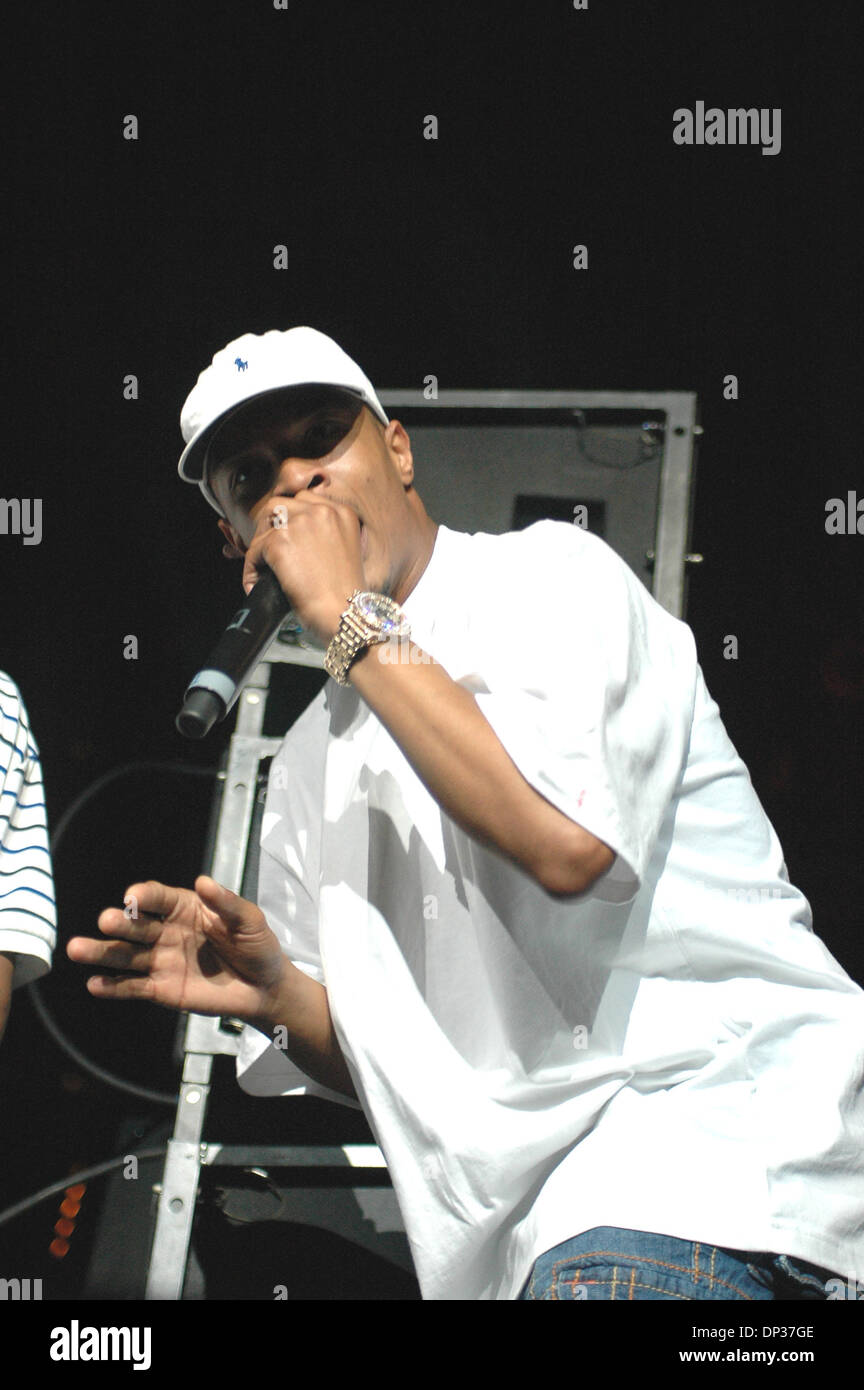 Jun 23, 2006; Washington, DC, USA; Rapper TI performs during the ...