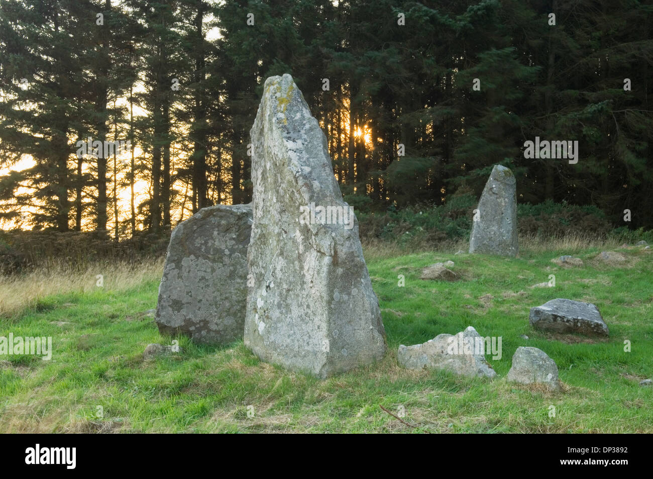 Aikey Brae stone circle, near New Deer, Aberdeenshire, Scotland, UK ...
