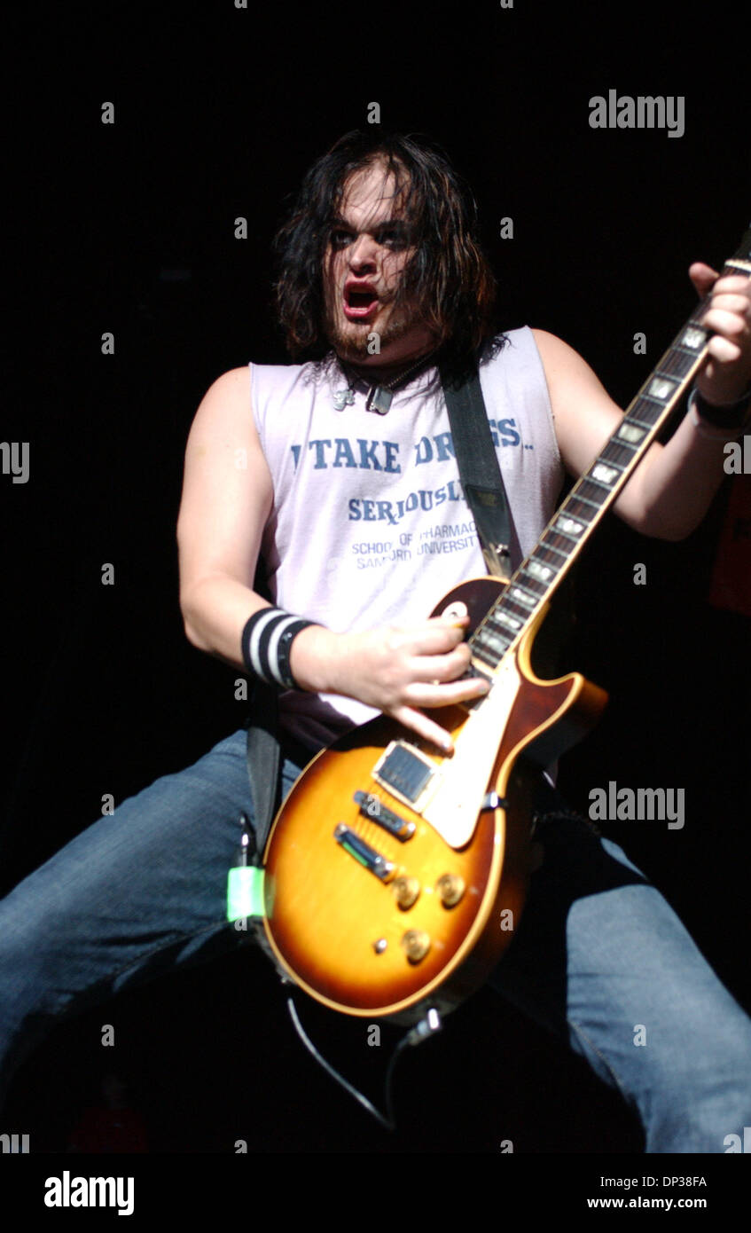 Jun 24, 2006; Virginia Beach, VA, USA; Saliva performing live at the ...