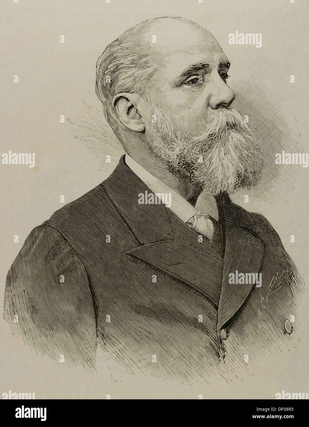 Rafael Maria de Labra Cadrana (1840-1918). Spanish politician ...
