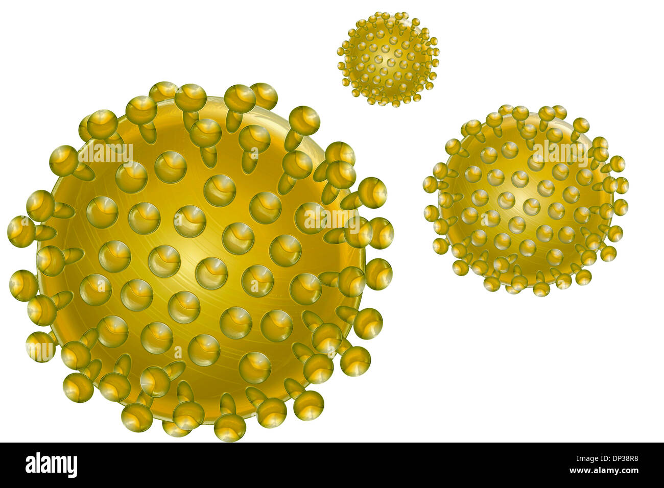 Virus particles, artwork Stock Photo - Alamy