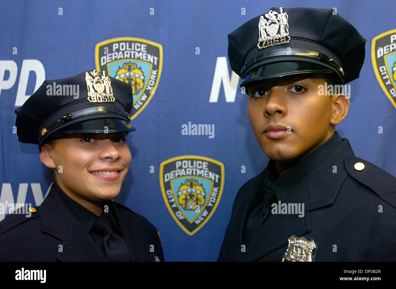 Jun 26, 2006; Manhattan, New York, USA; Newly sworn in police officers ...