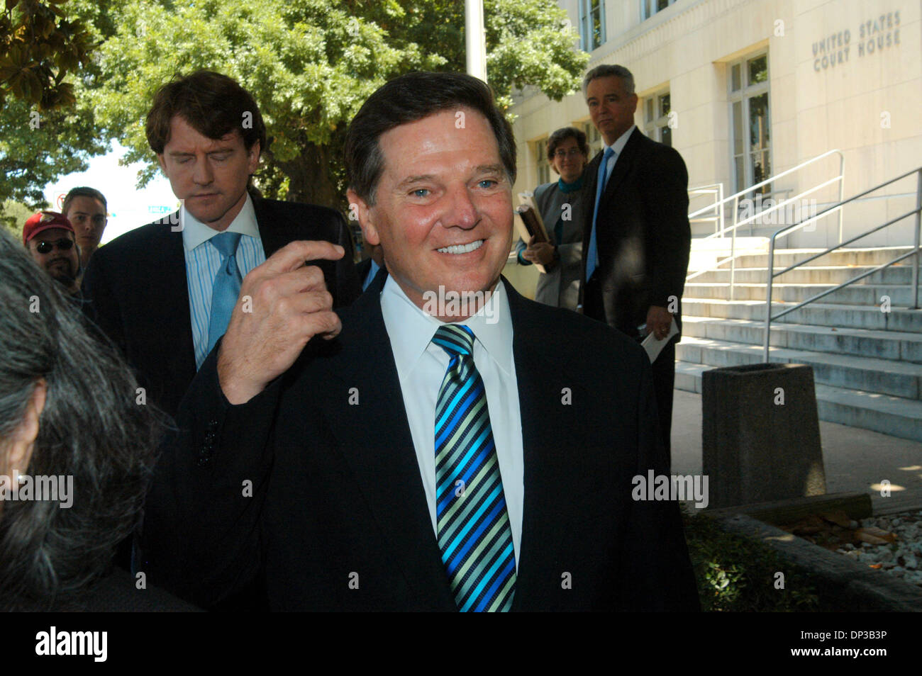 Jun 26, 2006; Austin, TX, USA; Former U.S. Rep TOM DELAY, with his ...