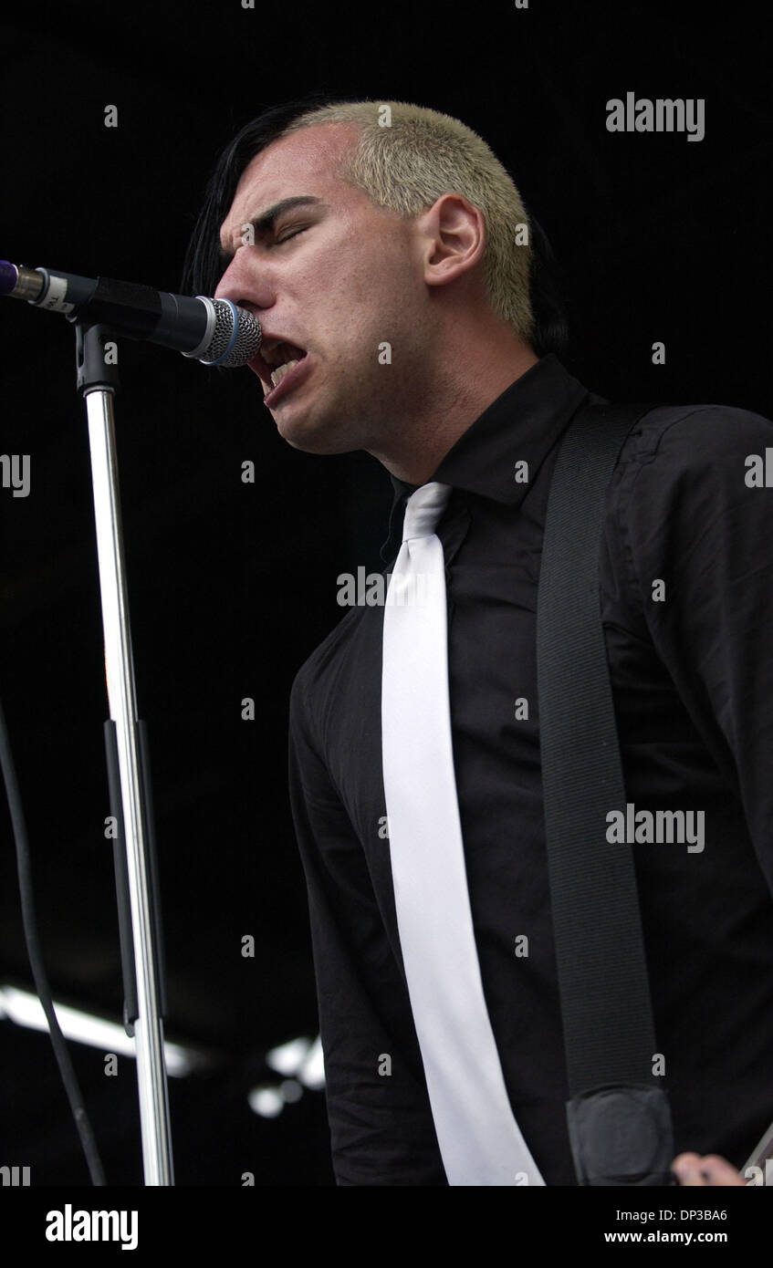 Jun 27, 2006; Raleigh, NC, USA; Musicians Anti-Flag perform live as the ...