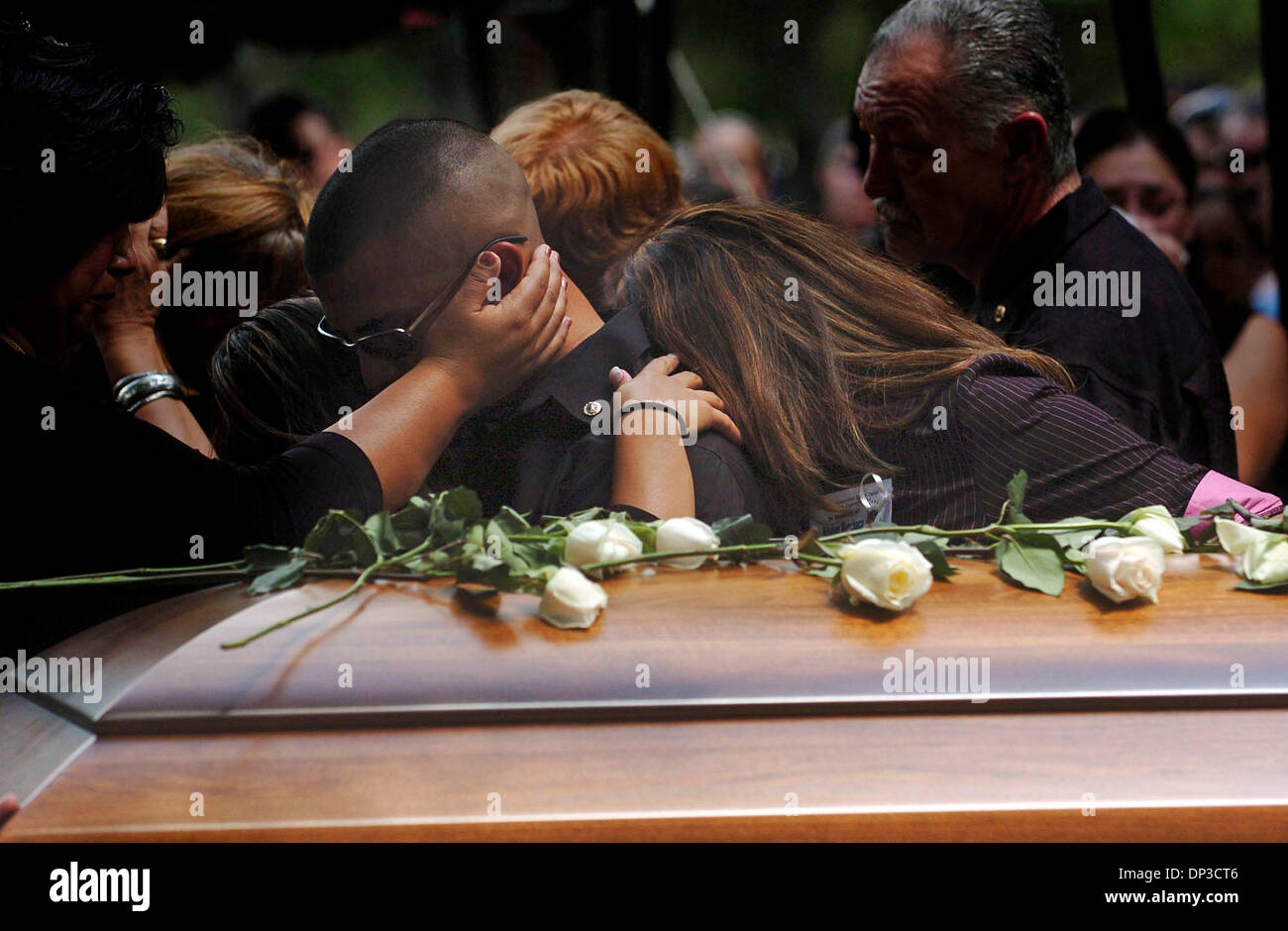 Jun 28, 2006; Brownsville, TX, USA; The family of U.S. Army Pfc ...