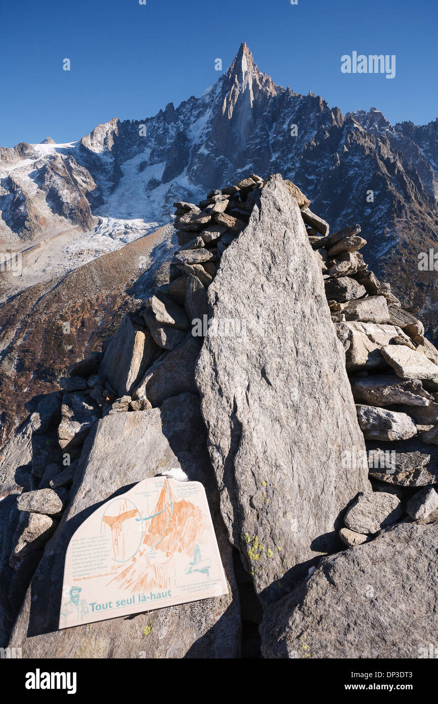 Le Dru, Mer de Glace, French Alps, Savoie, France, Europe Stock Photo ...