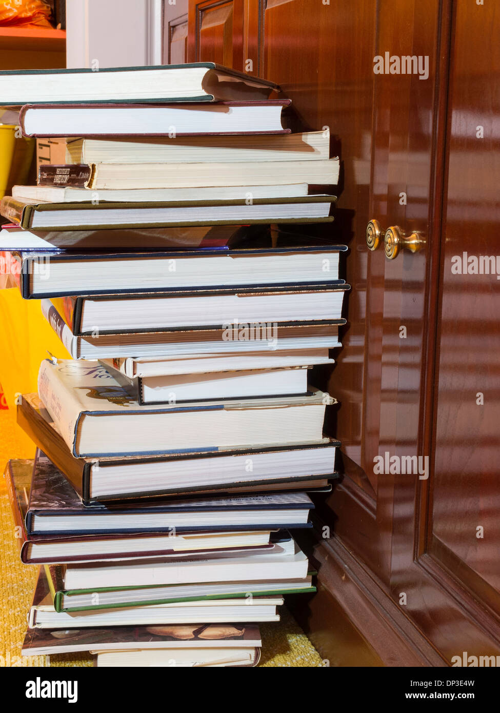 Stack of Hardbound Books, USA Stock Photo - Alamy
