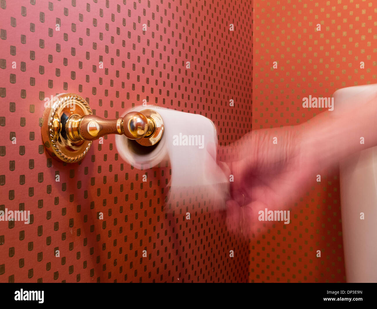 Woman using toilet hi-res stock photography and images - Alamy