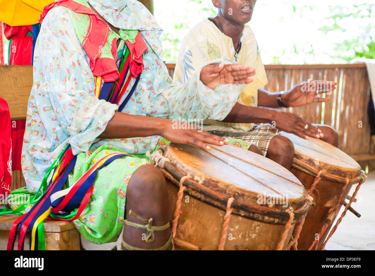 In traditional costumes, Garifuna dancers show their cultural roots at ...