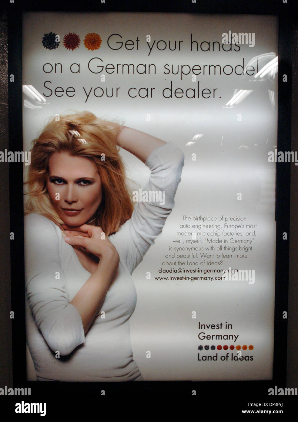 Jul 03, 2006; Manhattan, NY, USA; Claudia Schiffer advertising ...