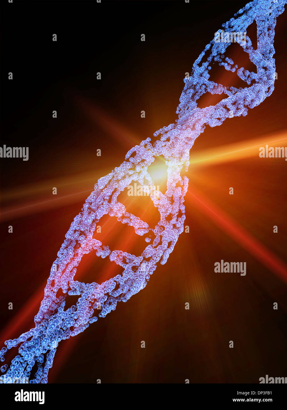 Dna molecule black background hi-res stock photography and images - Alamy