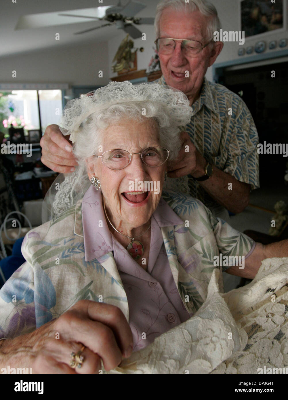 Jul 05, 2006; Rancho Bernardo, CA, USA; DOROTHY HILDRETH reacted as her ...