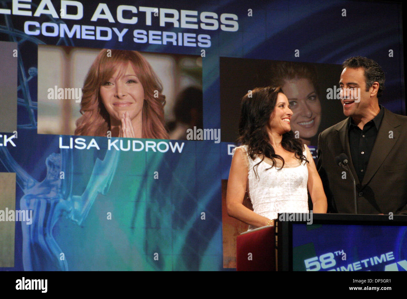 Jul 06, 2006; Hollywood, CA, USA; Actress JULIA LOUIS DREYFUS and Actor ...