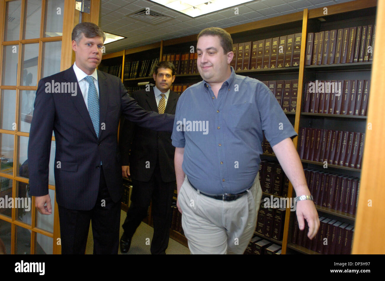 Jul 07, 2006; Manhattan, NY, USA; LtoR: Attorneys SCOTT BROWNING GILLY ...