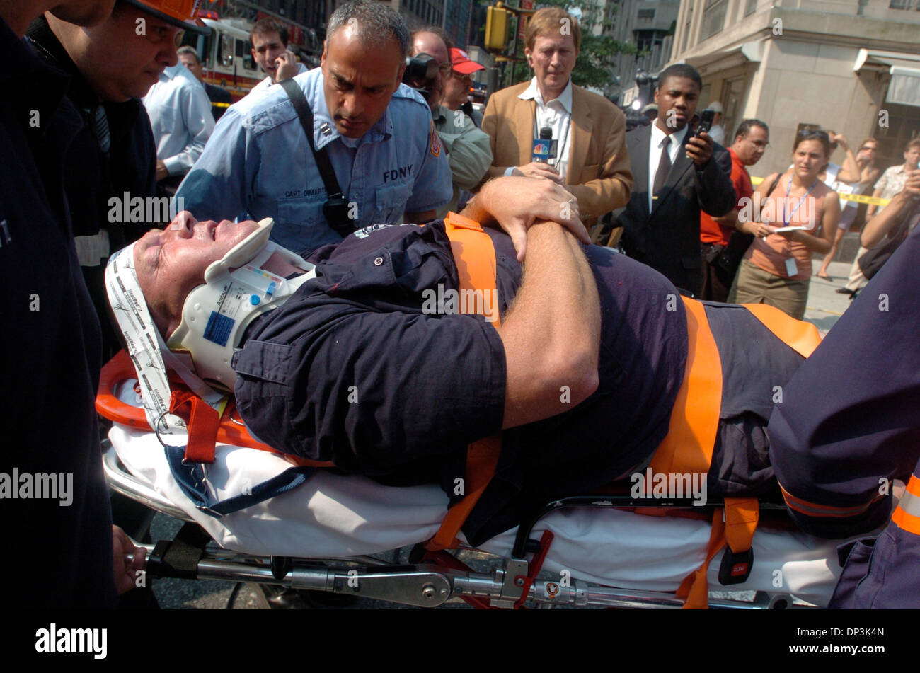 Injured firefighter hi-res stock photography and images - Alamy