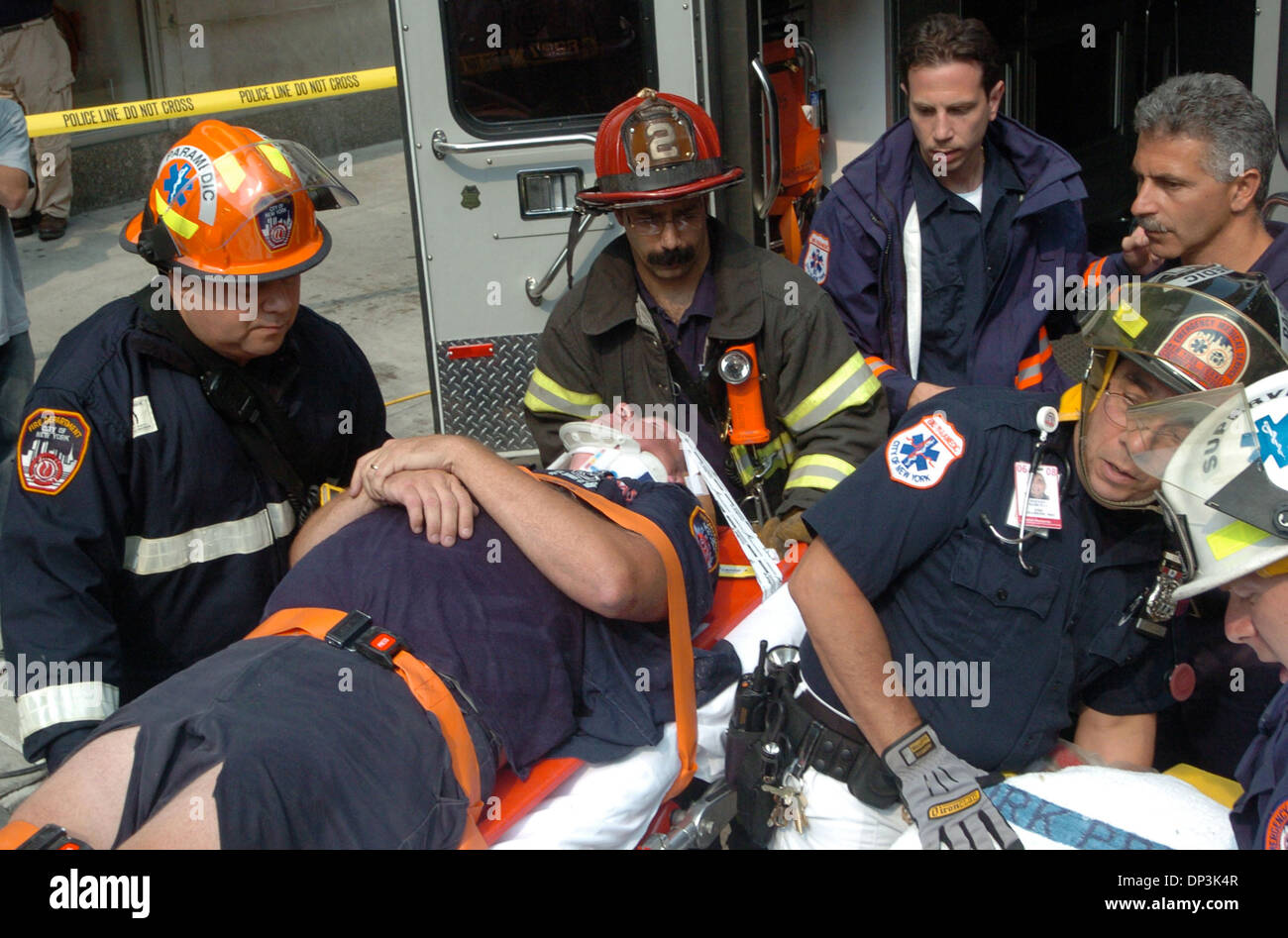 Injured firefighter hi-res stock photography and images - Alamy