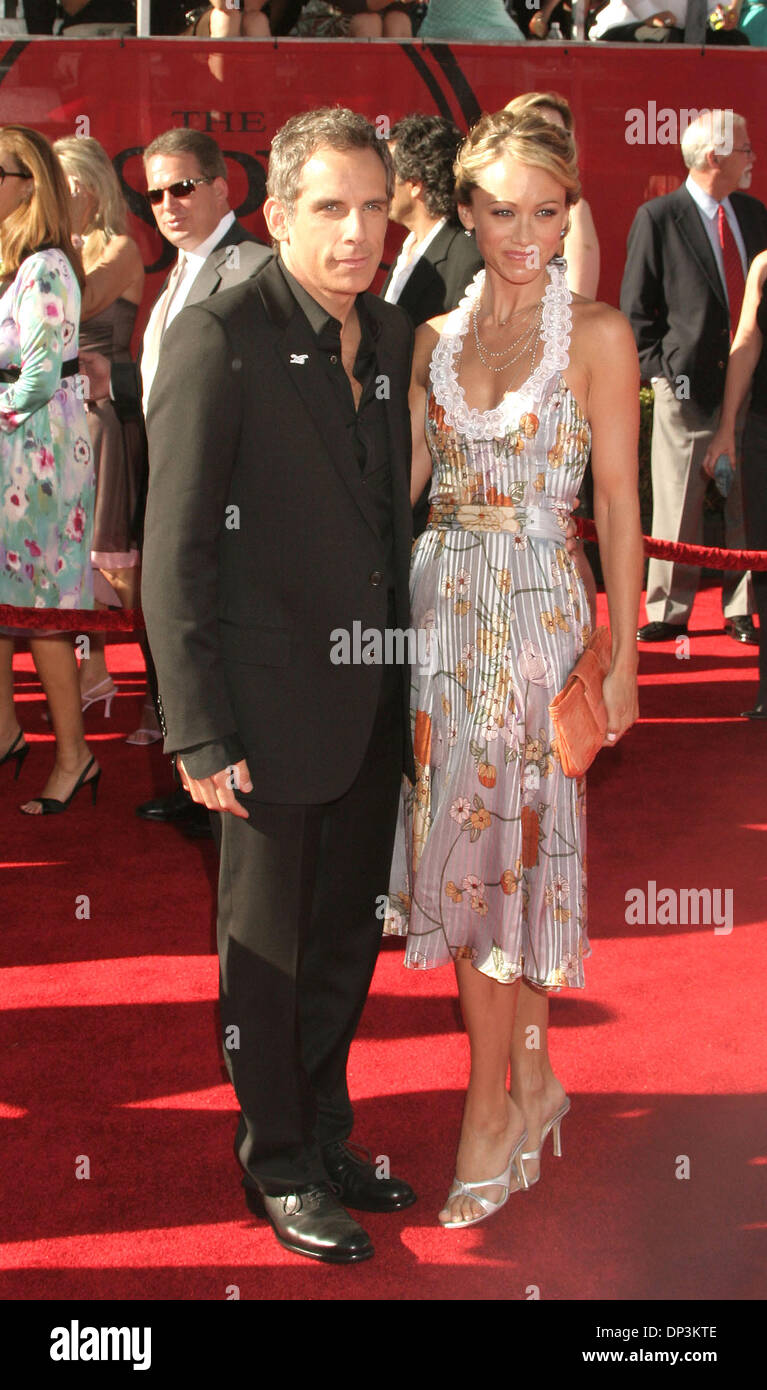 Jul 12, 2006; Los Angeles, CA, USA; Actors BEN STILLER and wife ...