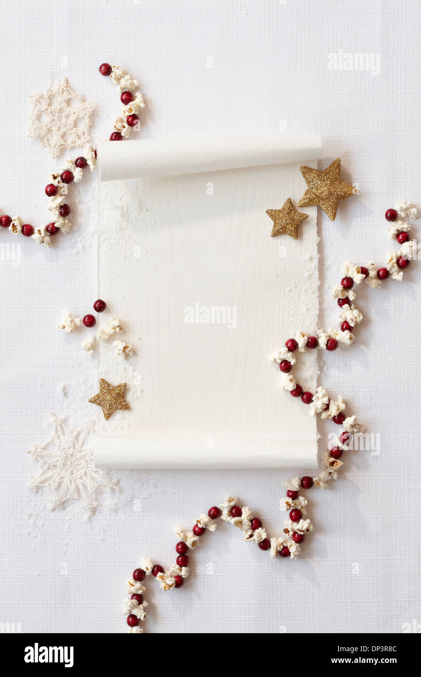 Scroll of Paper with Handmade Crafts, Studio Shot Stock Photo - Alamy