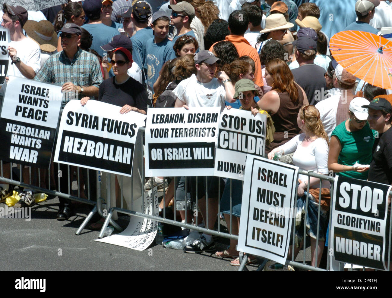 Jul 17, 2006; New York, NY, USA; Hundreds of supporters turn out for a ...