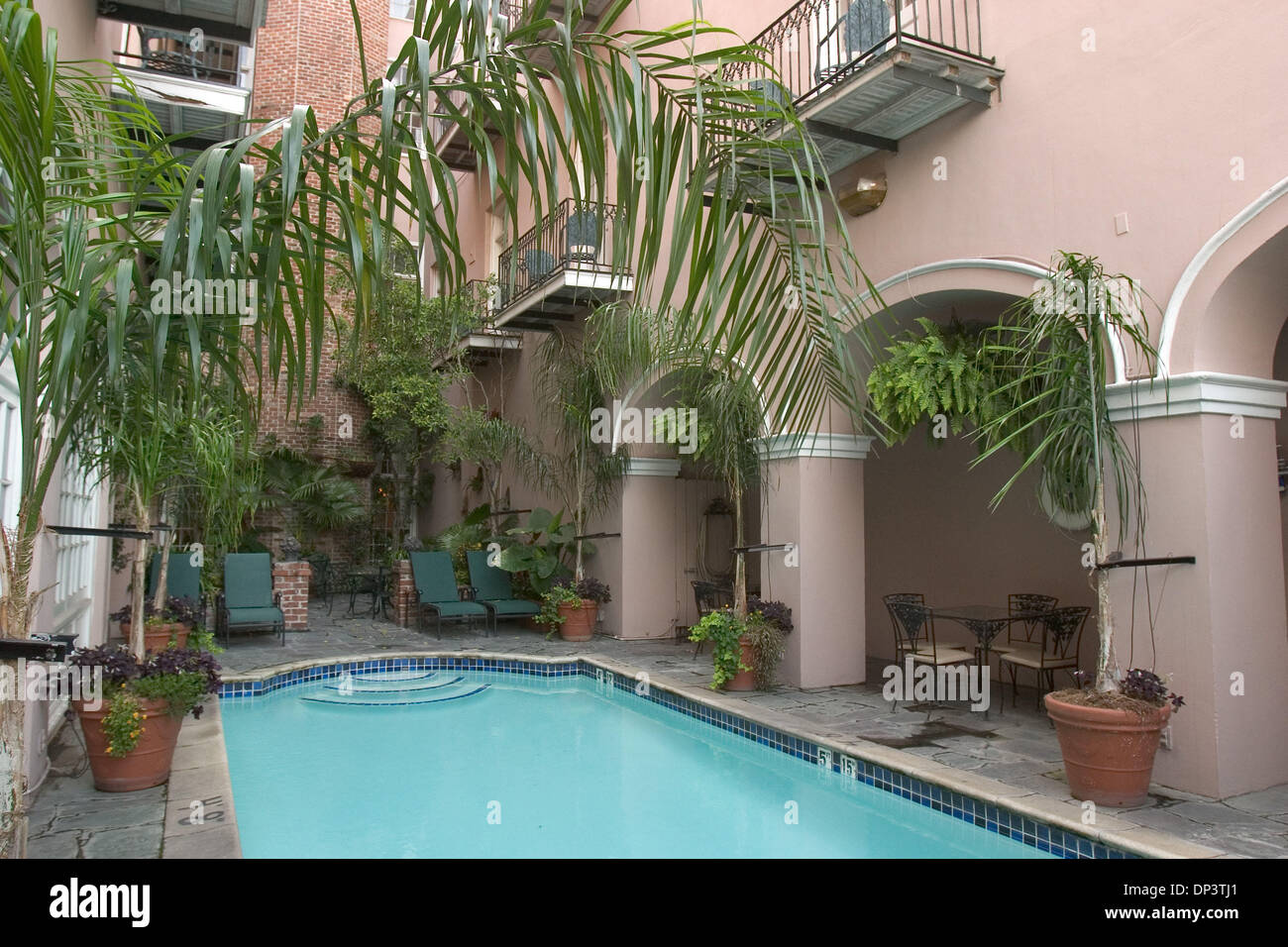 Jul 17, 2006; New Orleans, LA, USA; Pool of the Bienville House Hotel ...