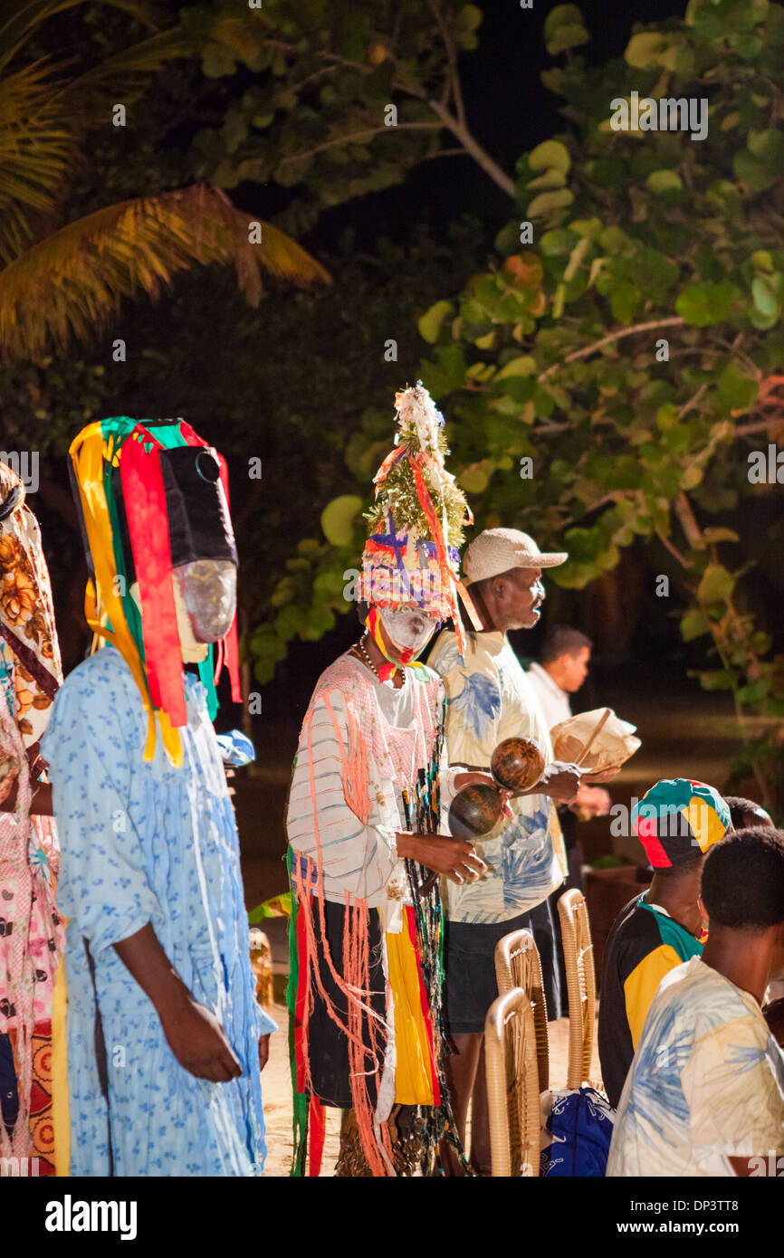 Garifuna perform traditional dance. Garifuna music and dance are an ...