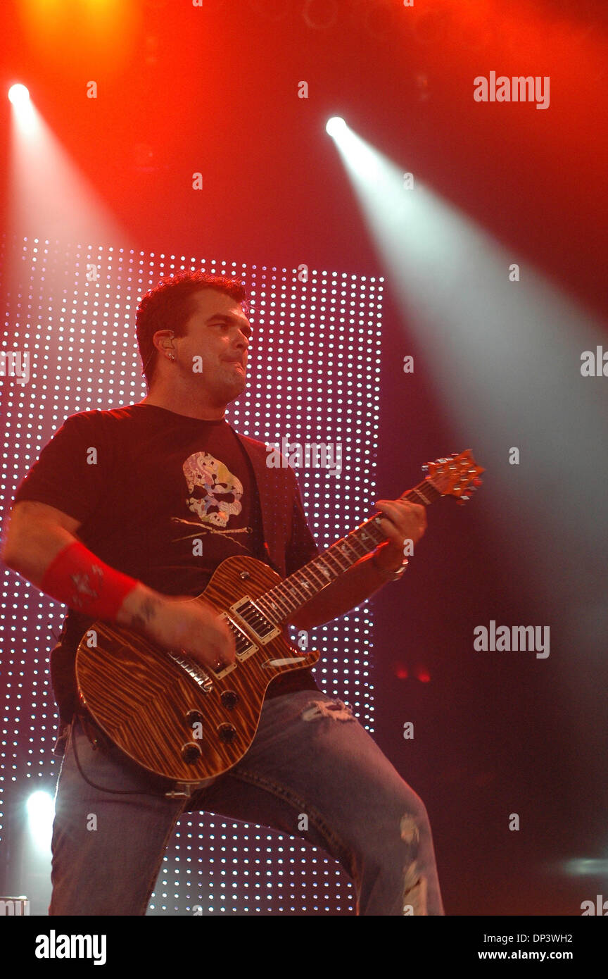Jul 18, 2006; Raleigh, NC, USA; Guitarist CHRIS HENDERSON of the band 3 ...