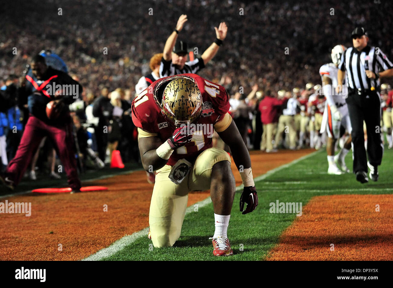 Pasadena, CA, . 6th Jan, 2014. Florida State Seminoles fullback Chad ...