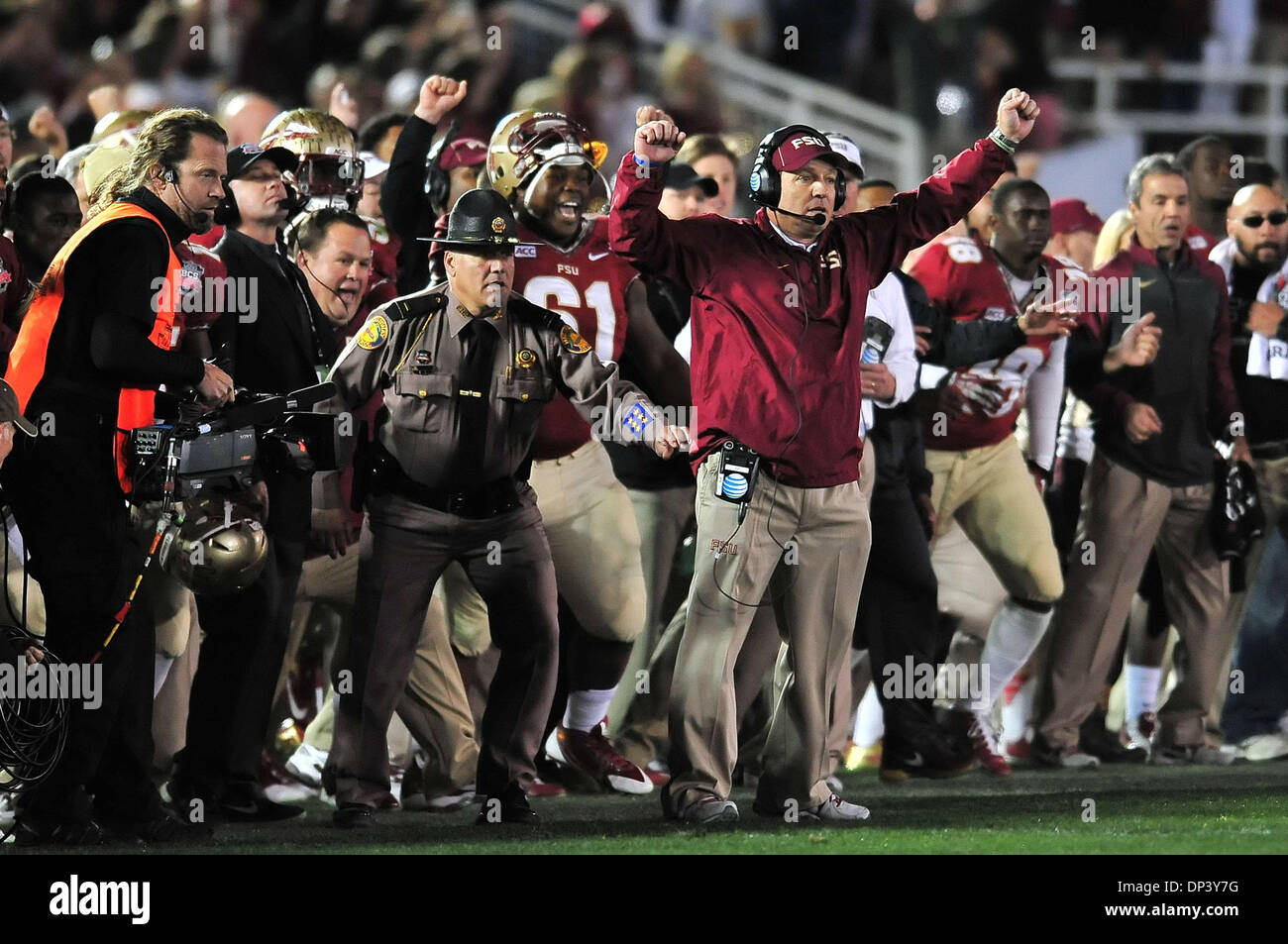 Pasadena, CA, . 6th Jan, 2014. Florida State Seminoles head coach Jimbo ...