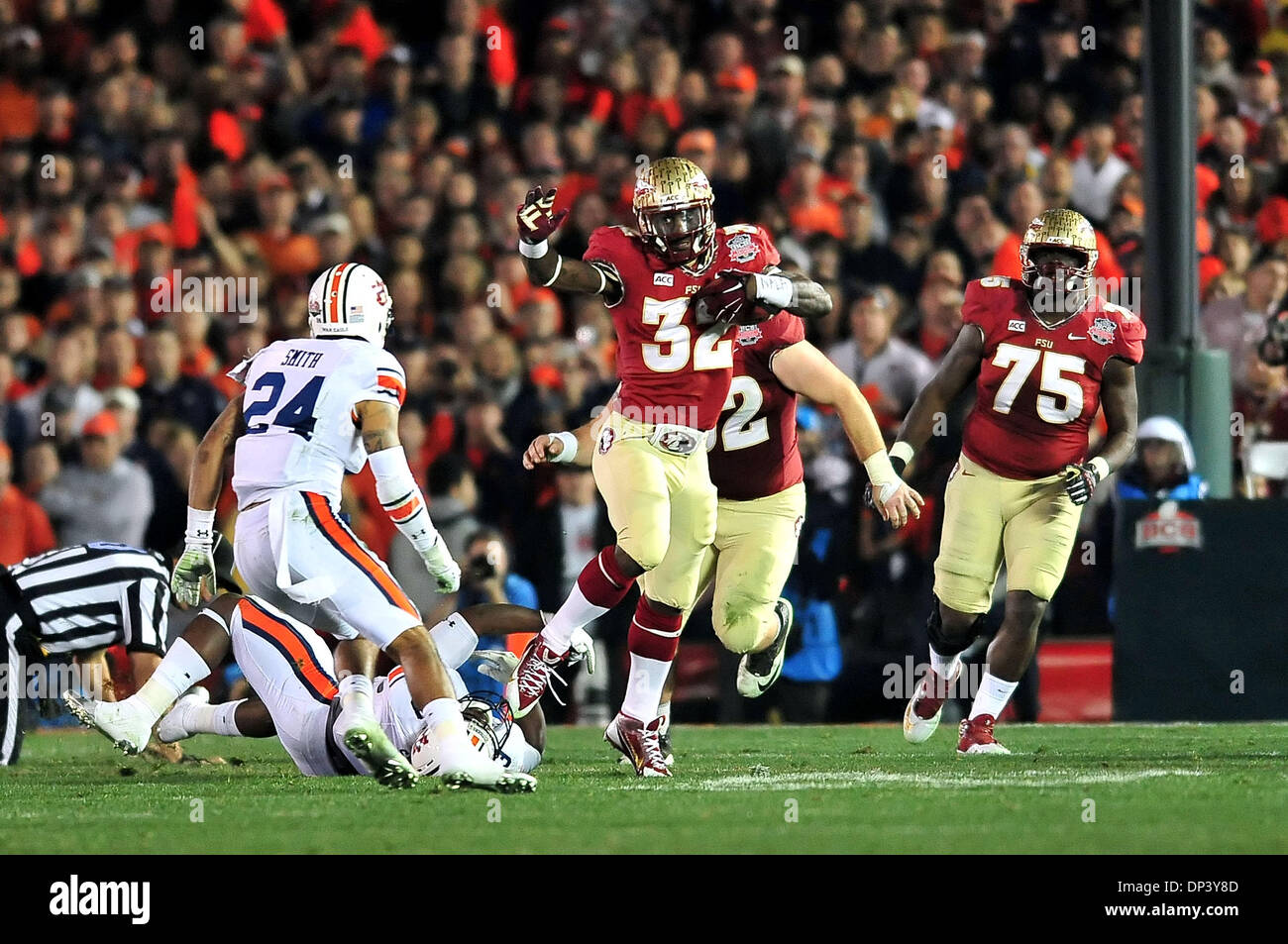 Pasadena, CA, . 6th Jan, 2014. Florida State Seminoles running back ...