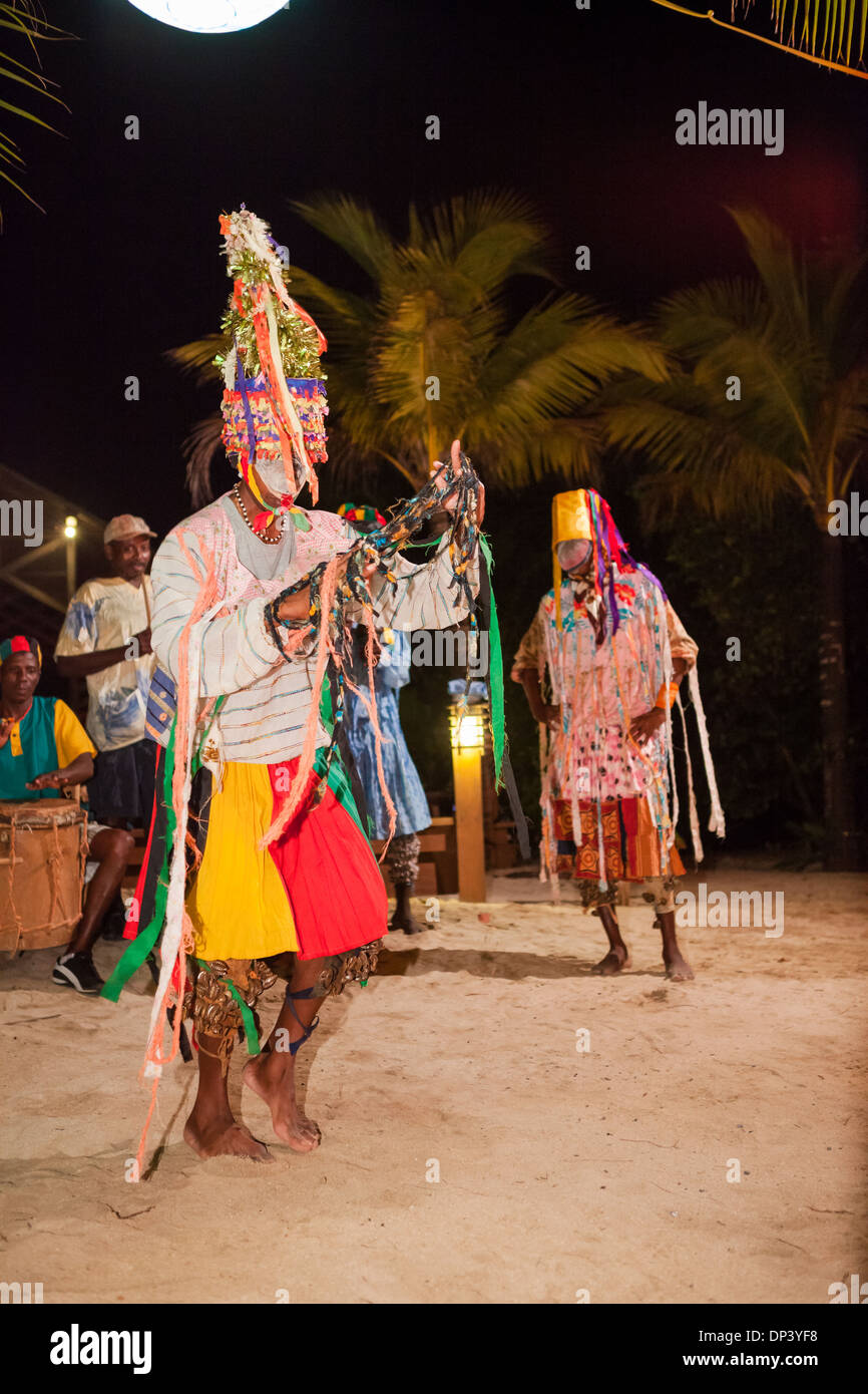 Garifuna perform traditional dance. Garifuna music and dance are an ...