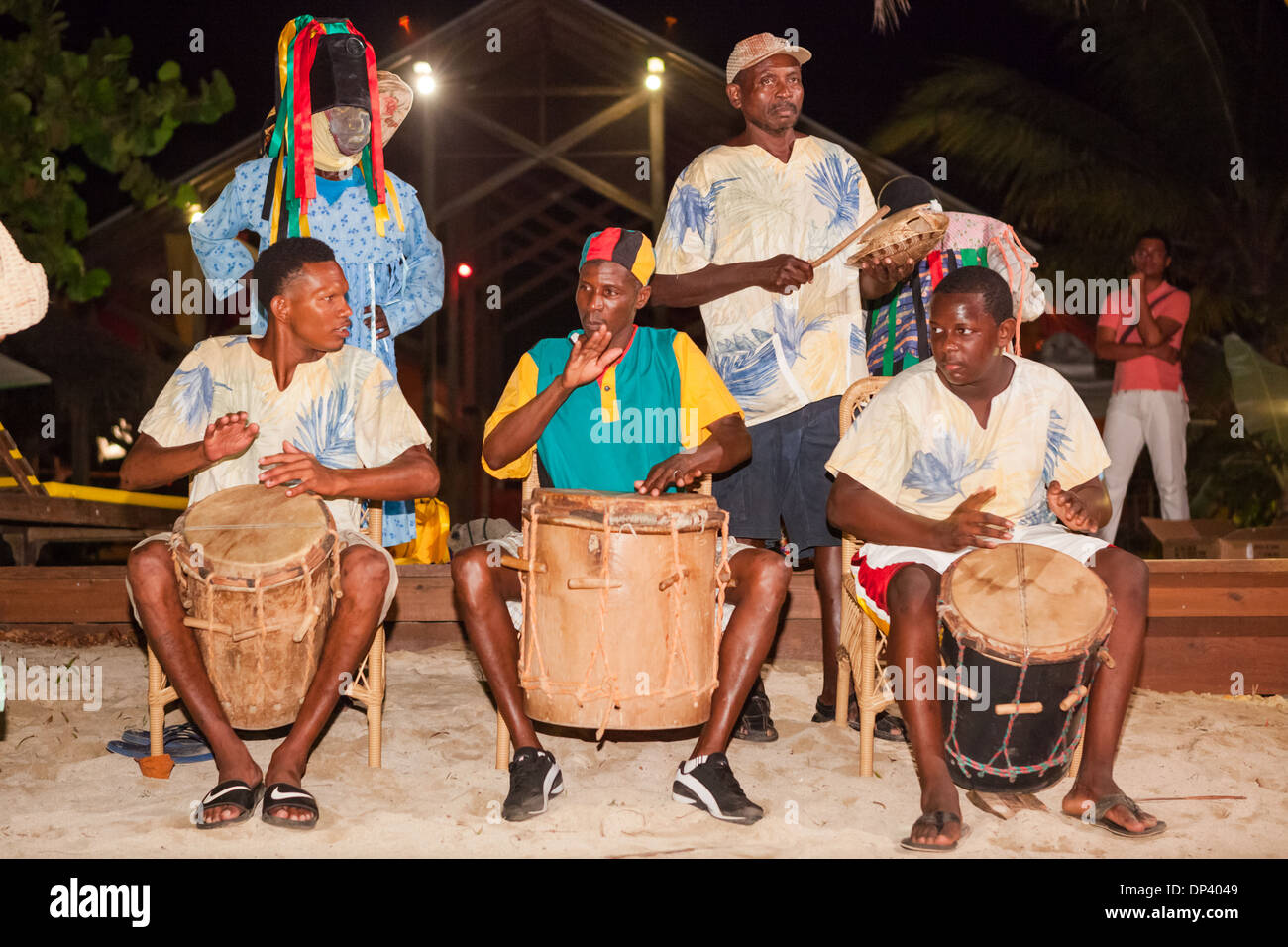 Garifuna perform traditional dance. Garifuna music and dance are an ...