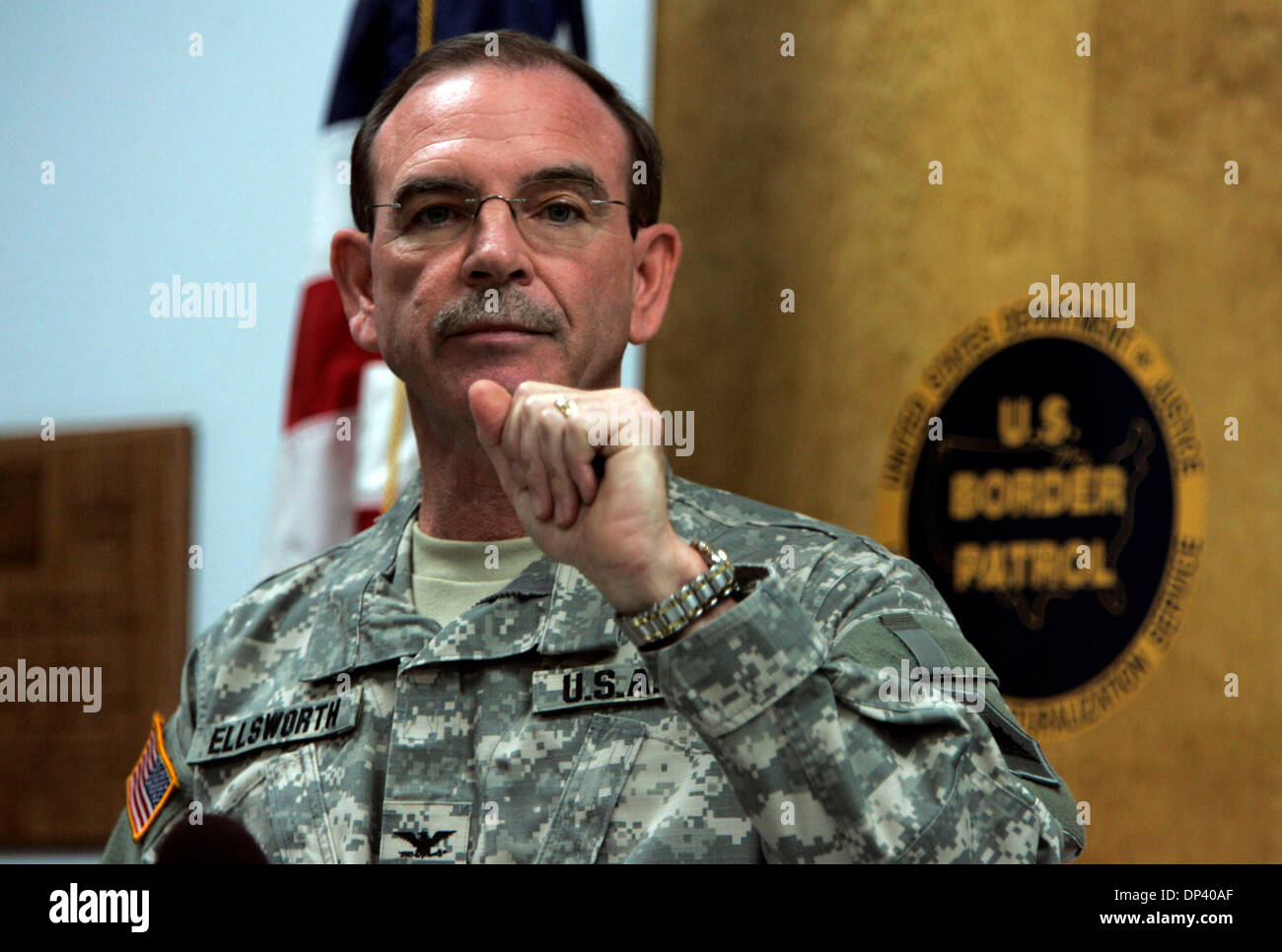 Jul 19, 2006; San Diego, CA, USA; Colonel KEVIN ELLSWORTH takes ...