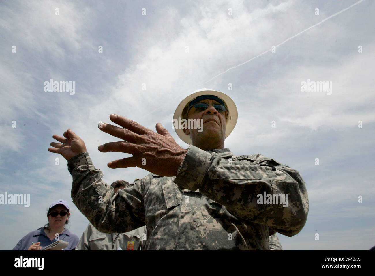 Jul 19, 2006; San Diego, CA, USA; First Sgt. JOHN RIZZO describes the ...